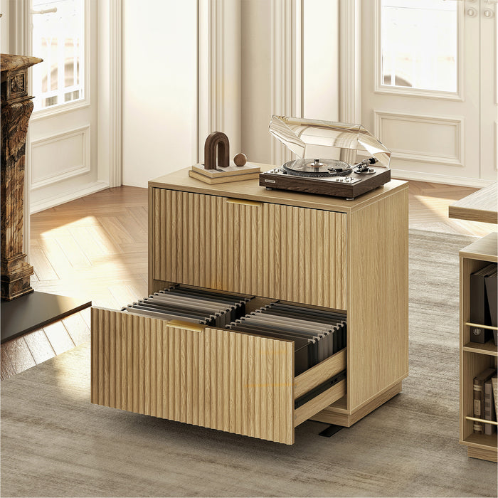 2-Drawer Wood File Cabinet for Hanging Files, 32" – HUANUO