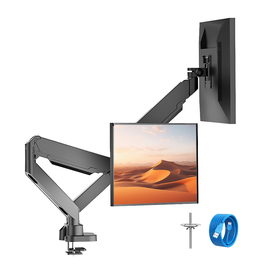Dual Monitor Mounts | Maximize Desk Space & Comfort – HUANUO