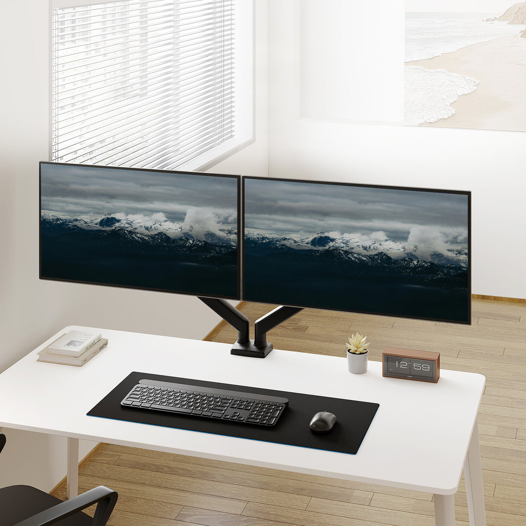 Dual Monitor Mounts | Maximize Desk Space & Comfort – HUANUO